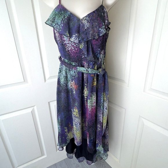 Suzi Chin | Dresses | Suzi Chin Maggy Boutique Watercolor Chiffon ...